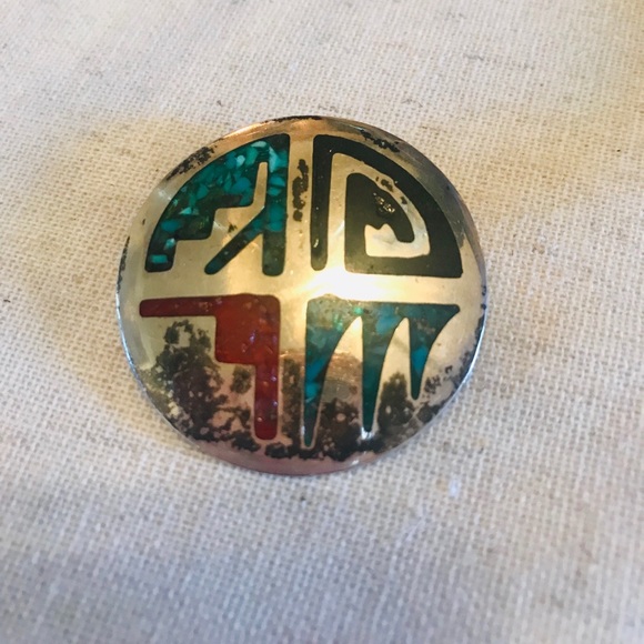 Jewelry | Authentic Tribal Ss Silvturquoise Ring Pendant | Poshmark